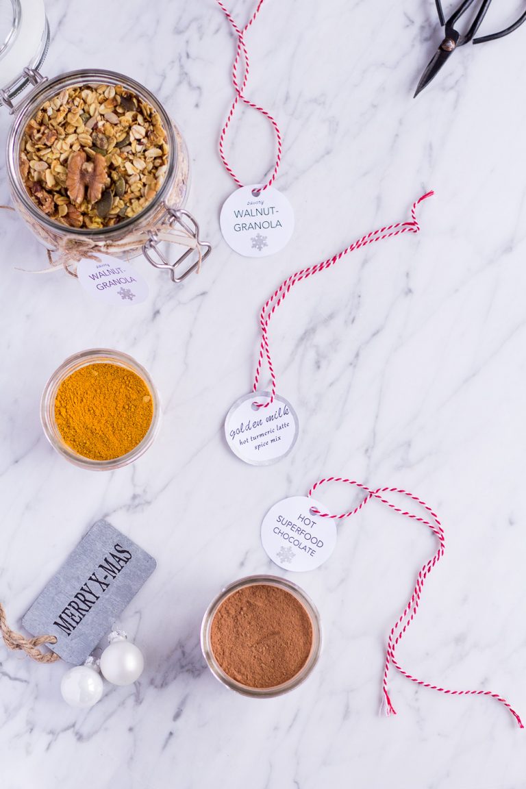 Edible DIY Gifts (+printable gift tags!) - Heavenlynn Healthy