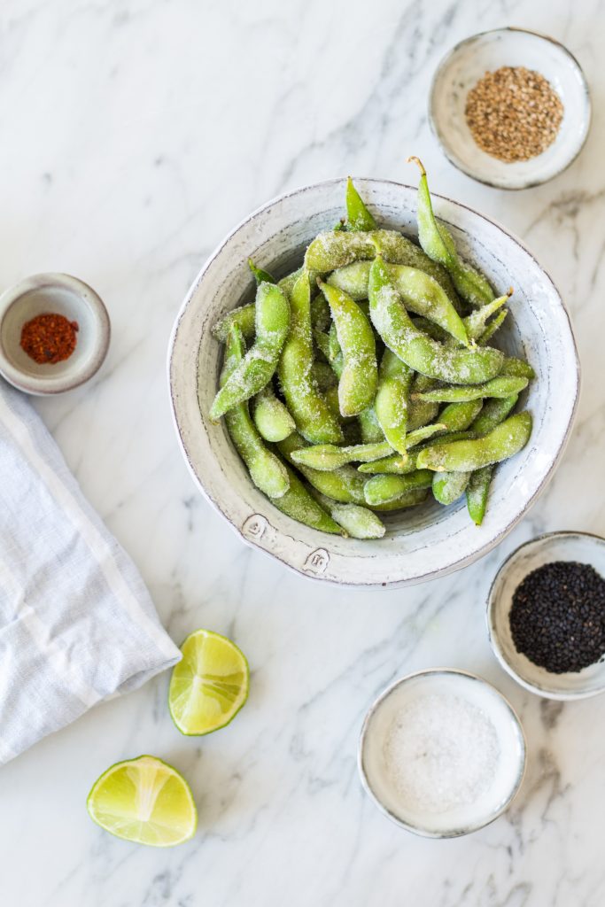 Edamame with sea salt and sesame seeds - Heavenlynn Healthy