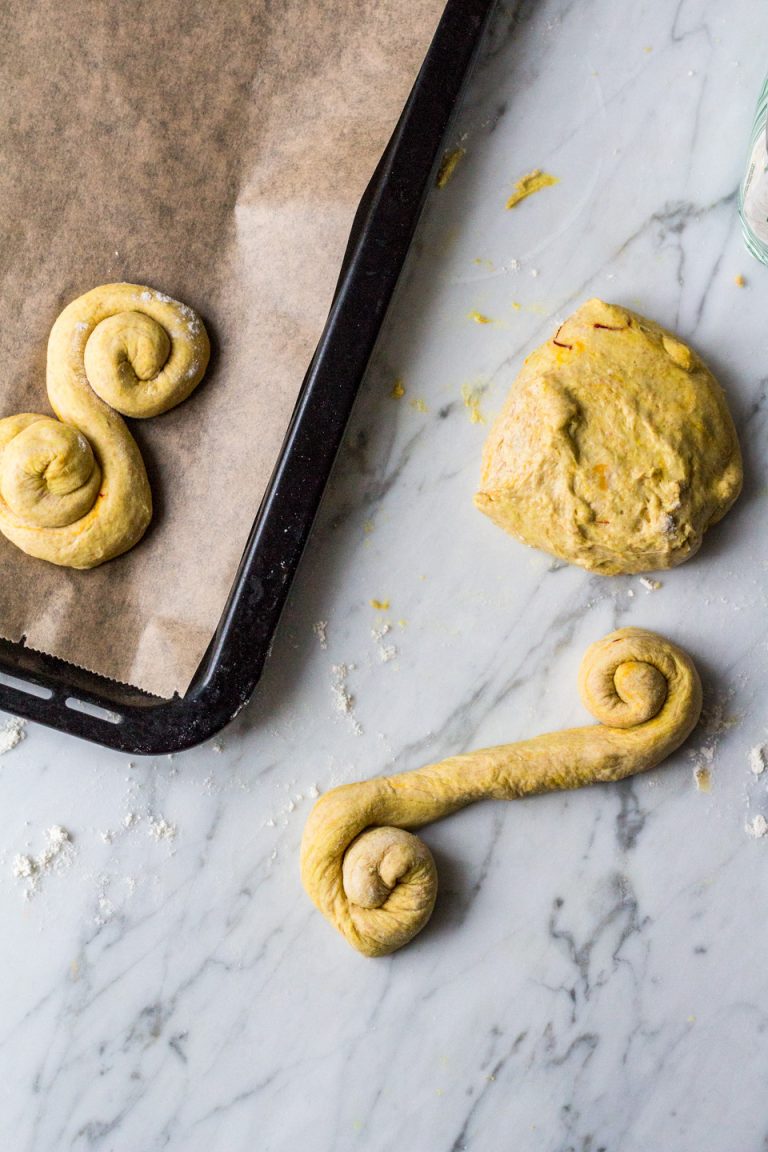 Swedish saffron buns (Lussebullar) - Heavenlynn Healthy